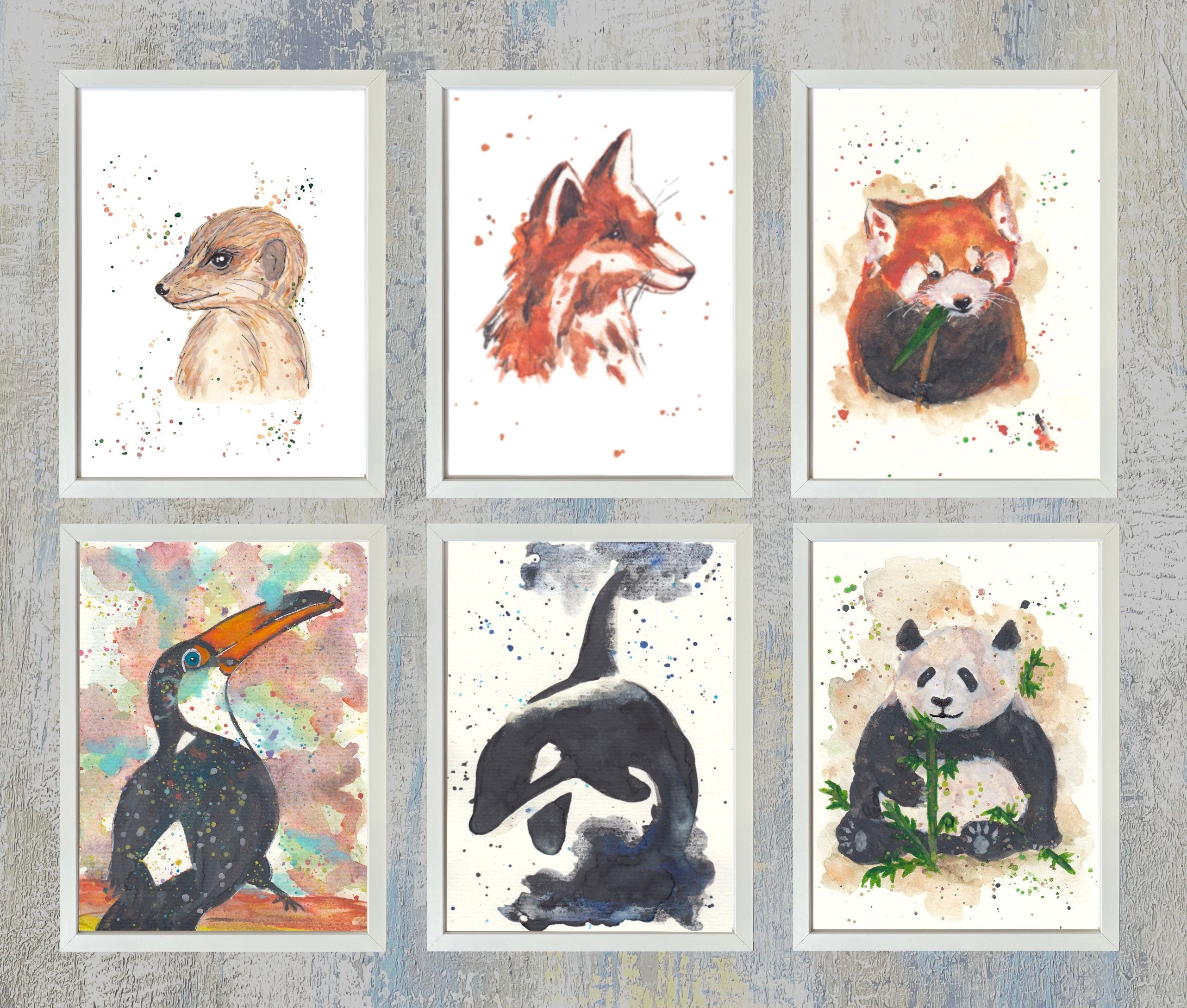 Easy Watercolor Animals