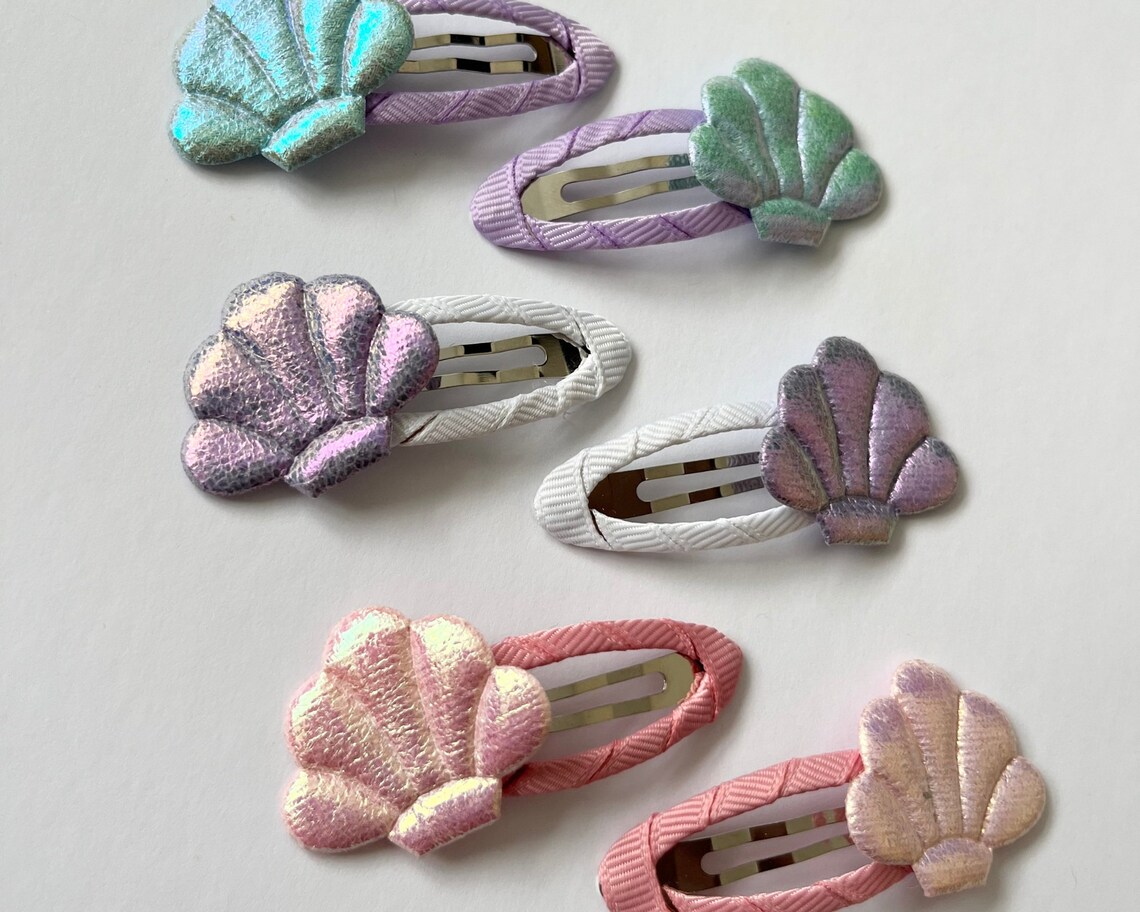 Mermaid Shell Hair Clips Mermaid Hair Accessories Mermaid - Etsy