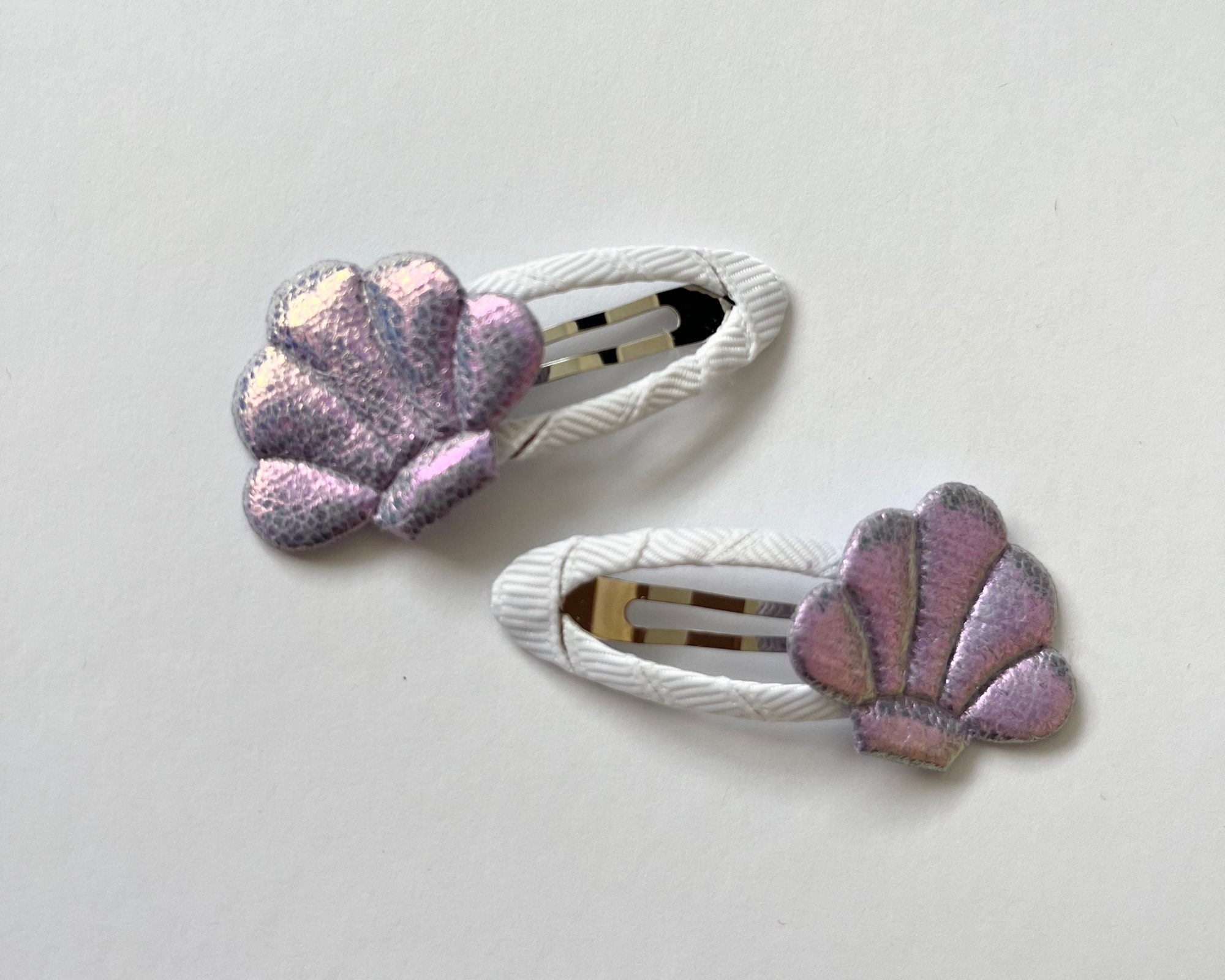 Mermaid Shell Hair Clips, Mermaid Hair Accessories, Mermaid Snap Clips ...