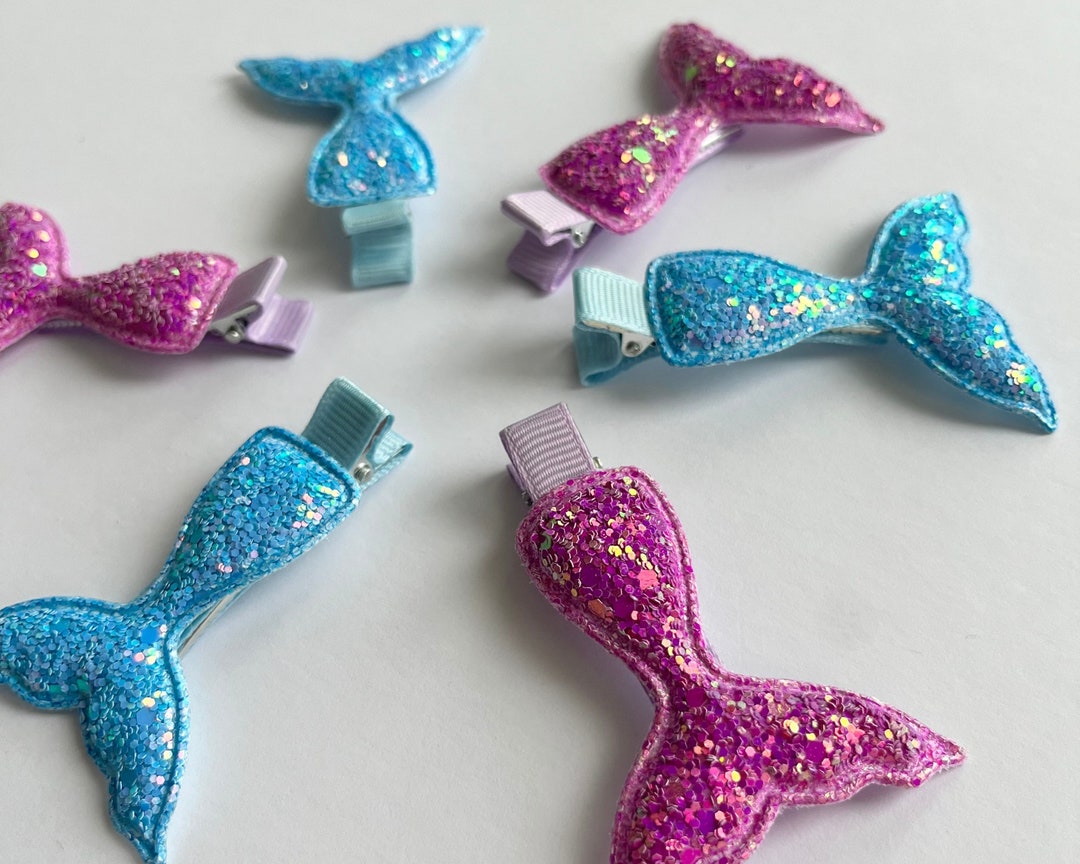 Mermaid Tail Hair Clip, Mermaid Hair Accessories, Mermaid Party, Girls ...