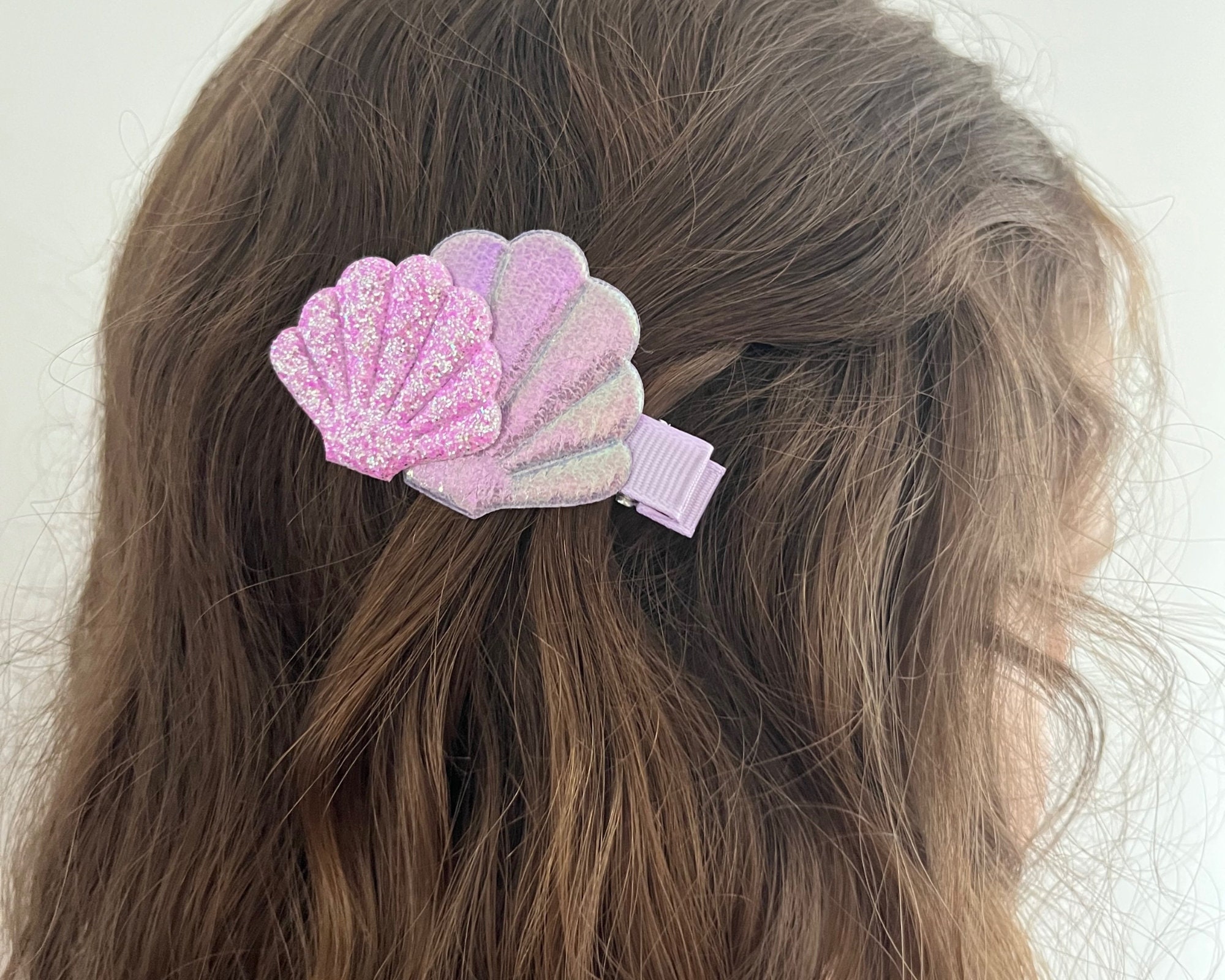 Mermaid Shell Hair Clip Mermaid Hair Accessories Glitter - Etsy