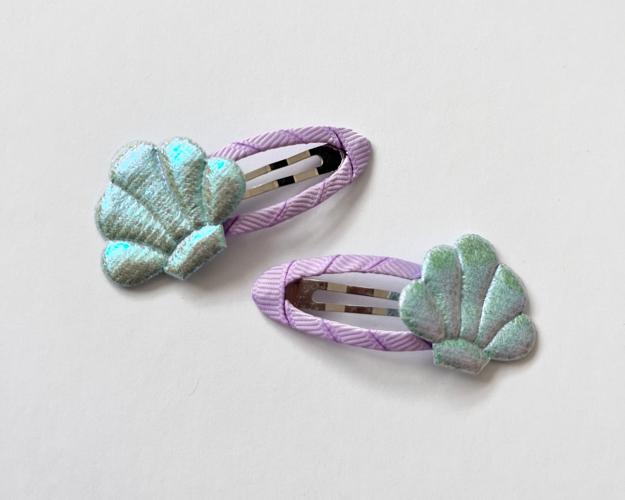 Mermaid Shell Hair Clips, Mermaid Hair Accessories, Mermaid Snap Clips ...