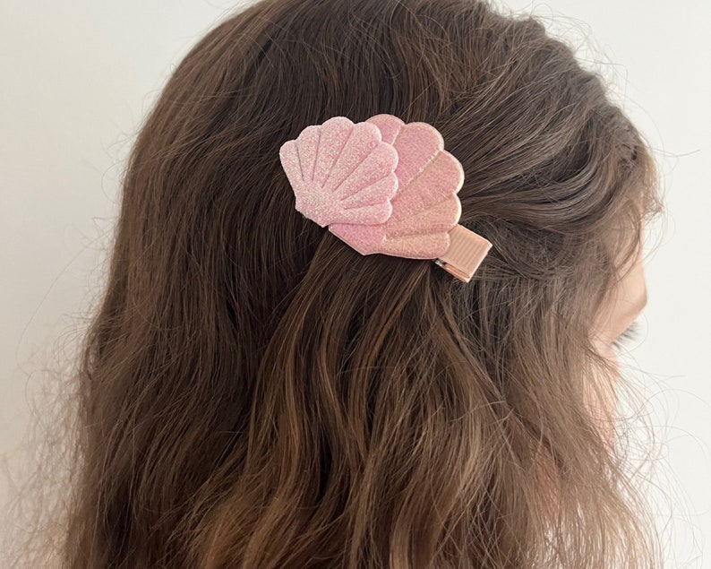 Mermaid Shell Hair Clip Mermaid Hair Accessories Glitter - Etsy