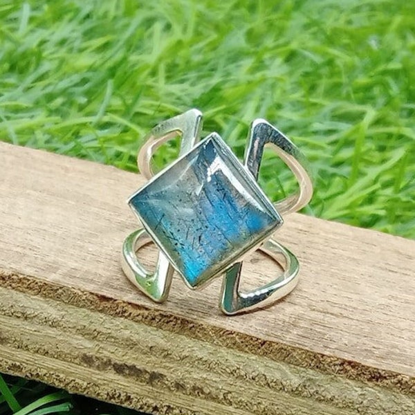 Labradorite Ring - Etsy