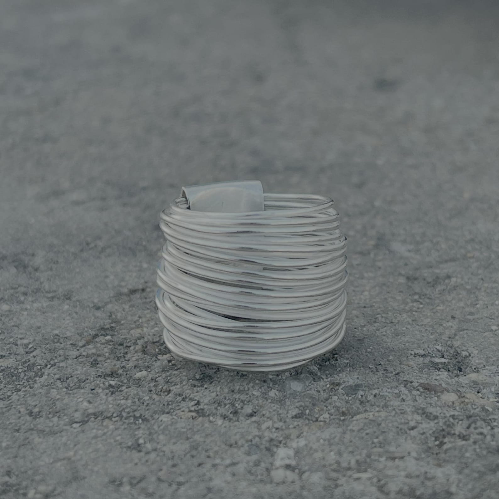 Handmade Wraparound Silver Wire Ring Sterling Silver Ring Statement ...
