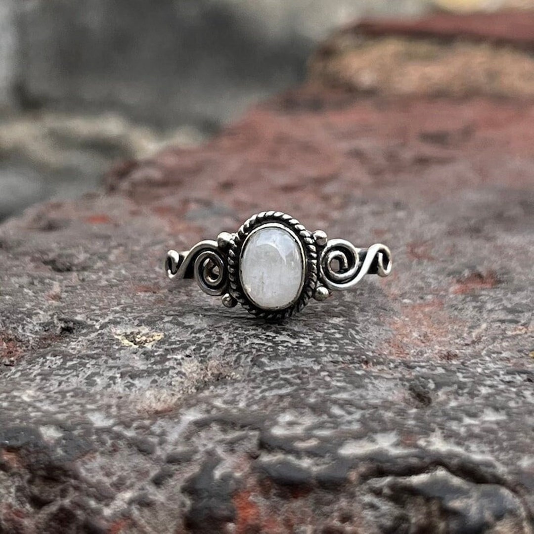 Moonstone Ring, Handmade Ring, Gemstone Ring, 925 Silver Ring ...