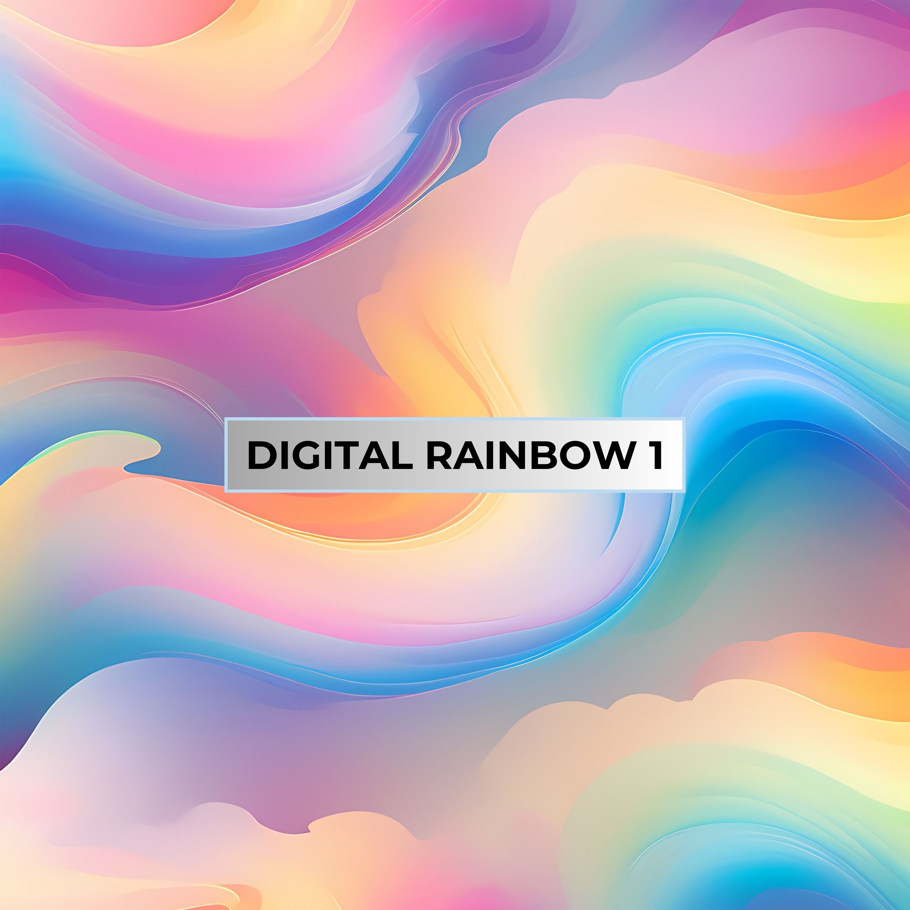 Pastel Rainbow Digital Paper, Bright Colourful Backgrounds for ...