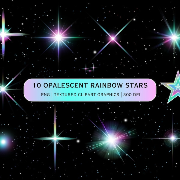 Rainbow Starburst - Etsy