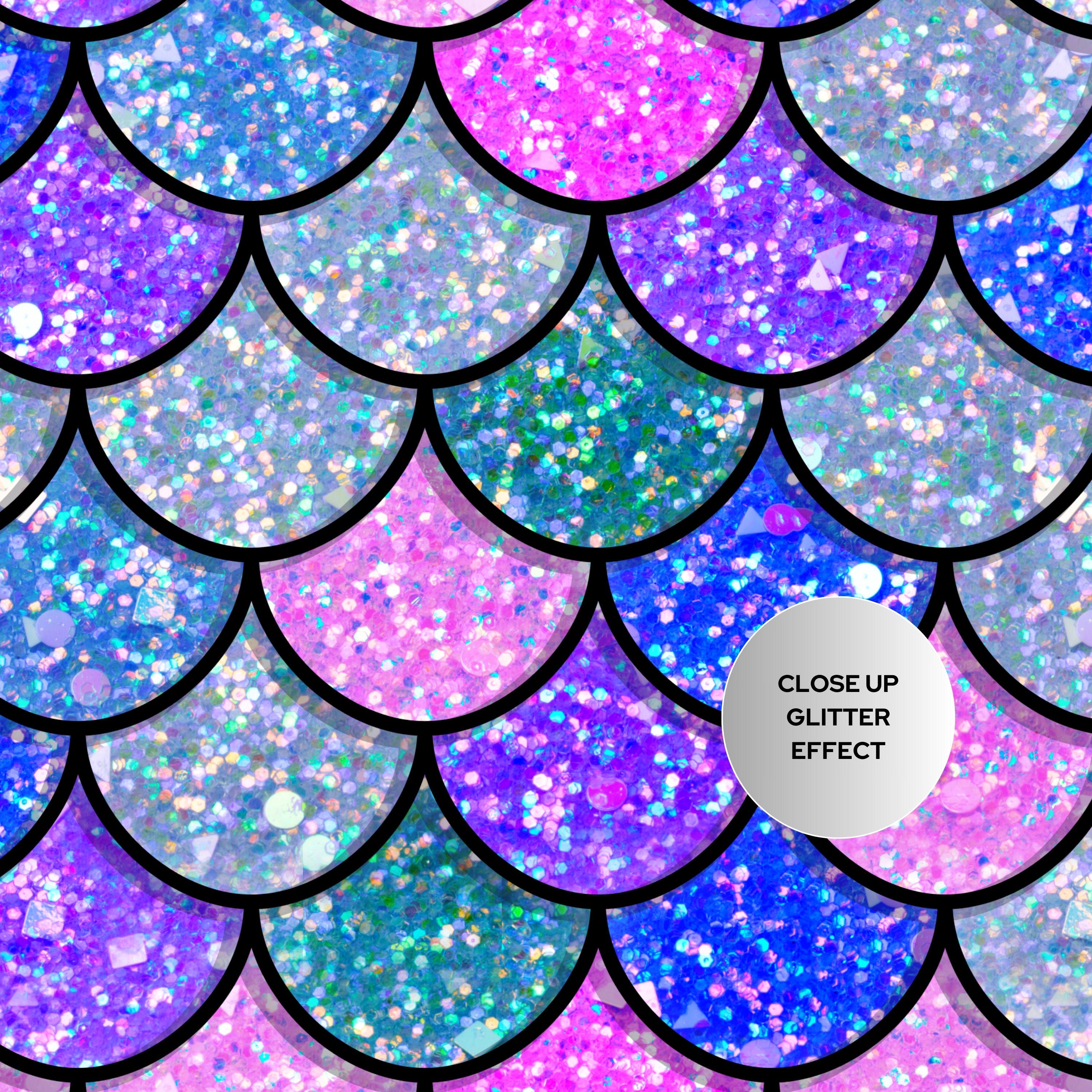 Holographic Glitter Mermaid Scales Seamless Pattern, Instant Digital ...