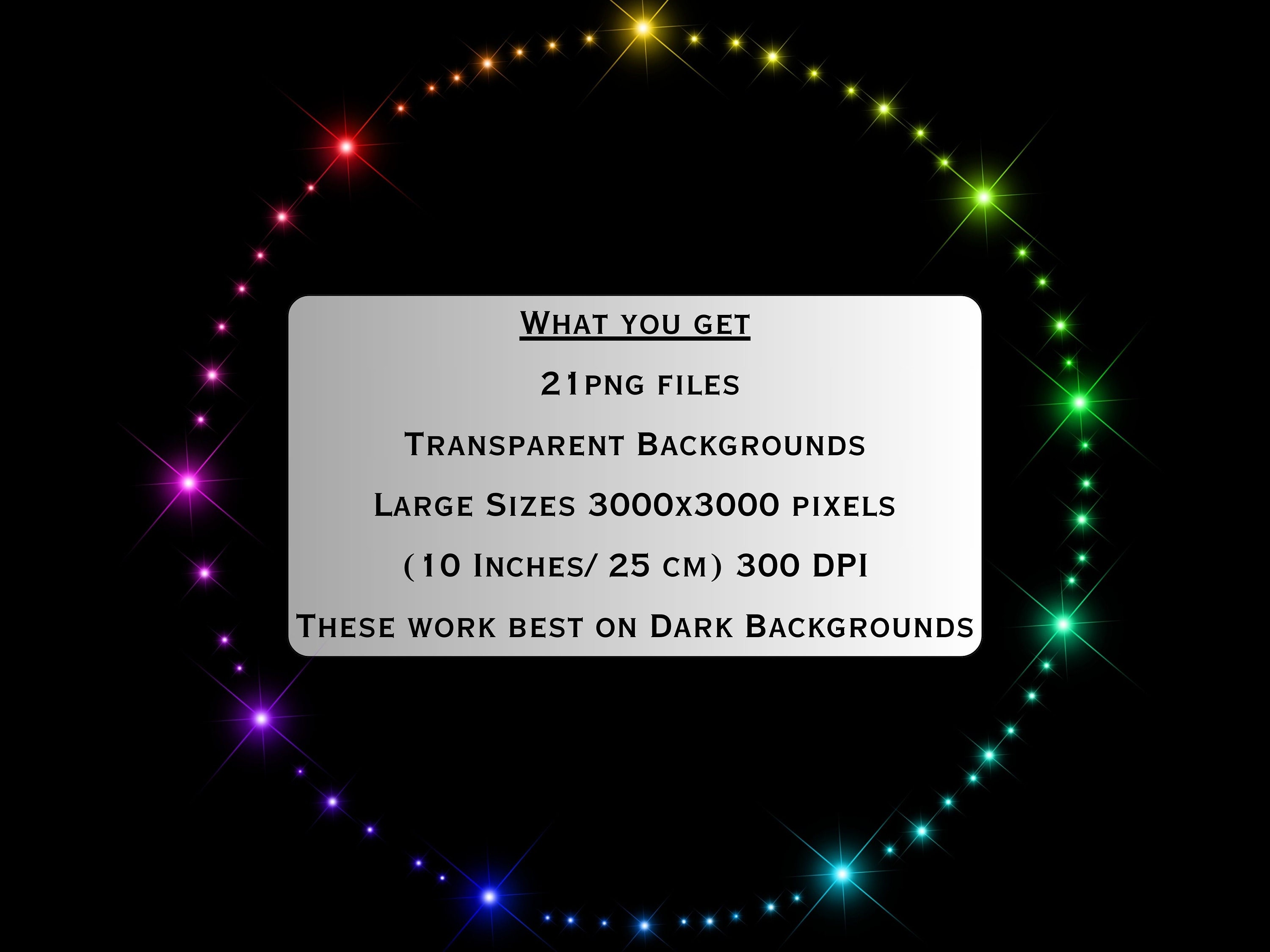 Circle Sparkle Frames Clipart Set of Sparkling Rainbow Circles Glitter ...