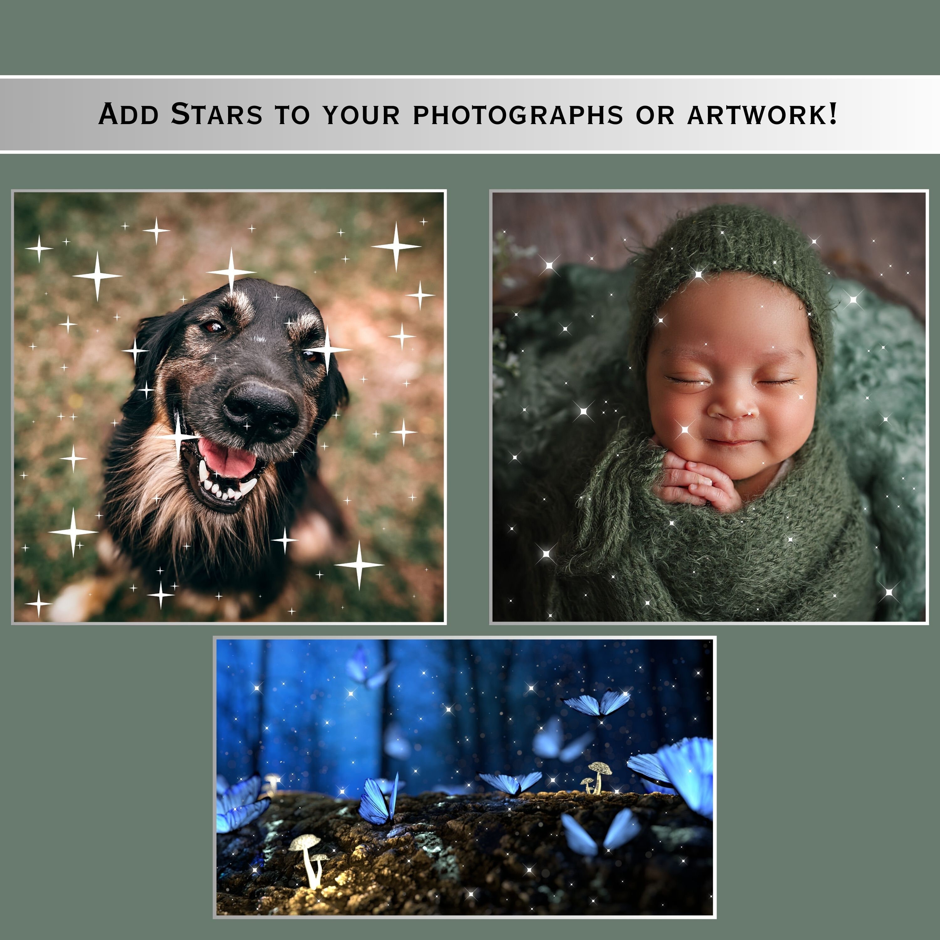 White Sparkle Overlays PNG, Glitter Clipart Star Overlay, Set of ...