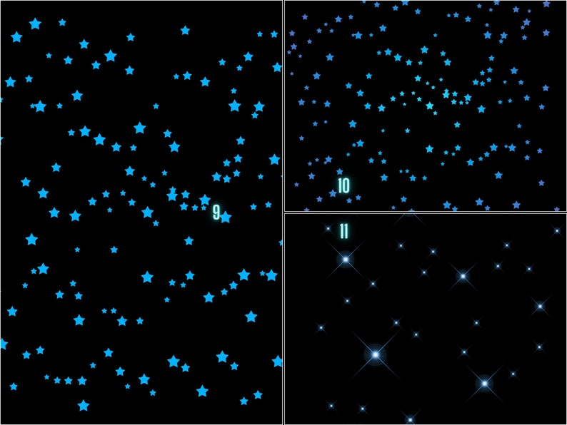 Blue Sparkle Overlays - PNG Clipart Glitter Star Overlay, Neon Blue ...