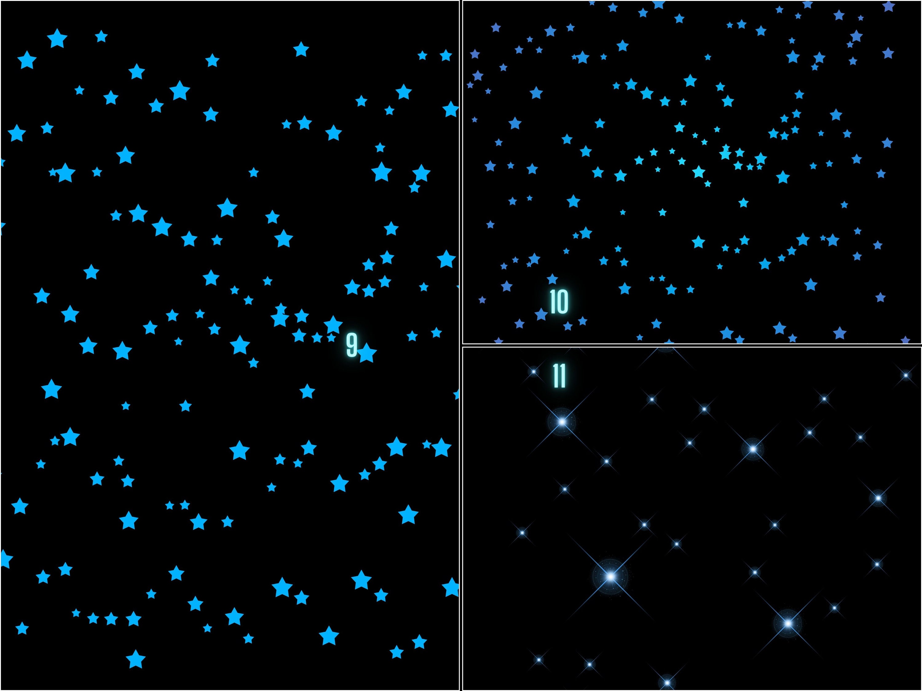 Blue Sparkle Overlays - PNG Clipart Glitter Star Overlay, Neon Blue ...