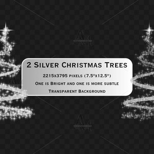 Sparkle Christmas Tree PNG, Spiral Silver Glitter Christmas Tree ...