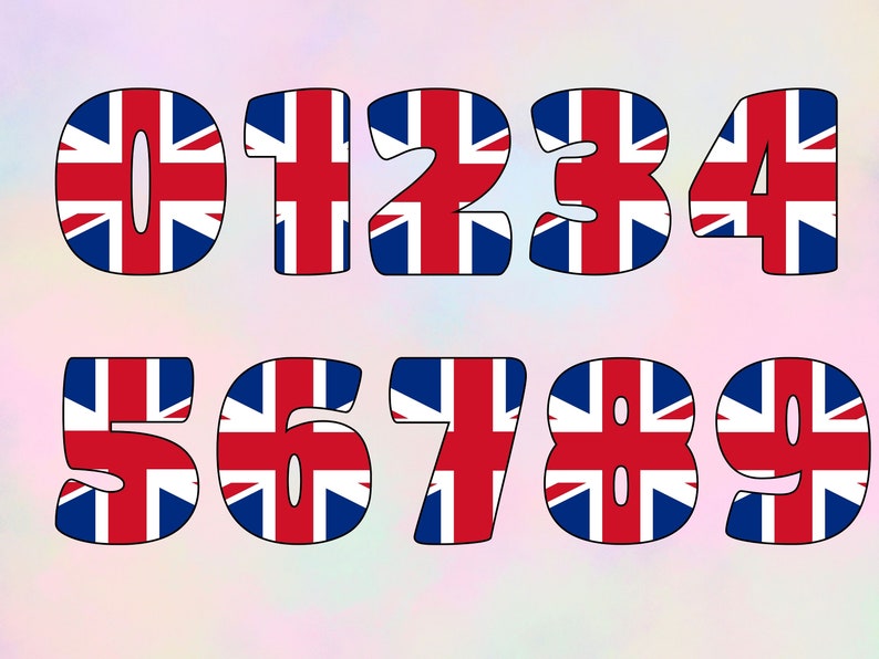 British Flag Alphabet PNG, United Kingdom Letter & Number Clipart ...