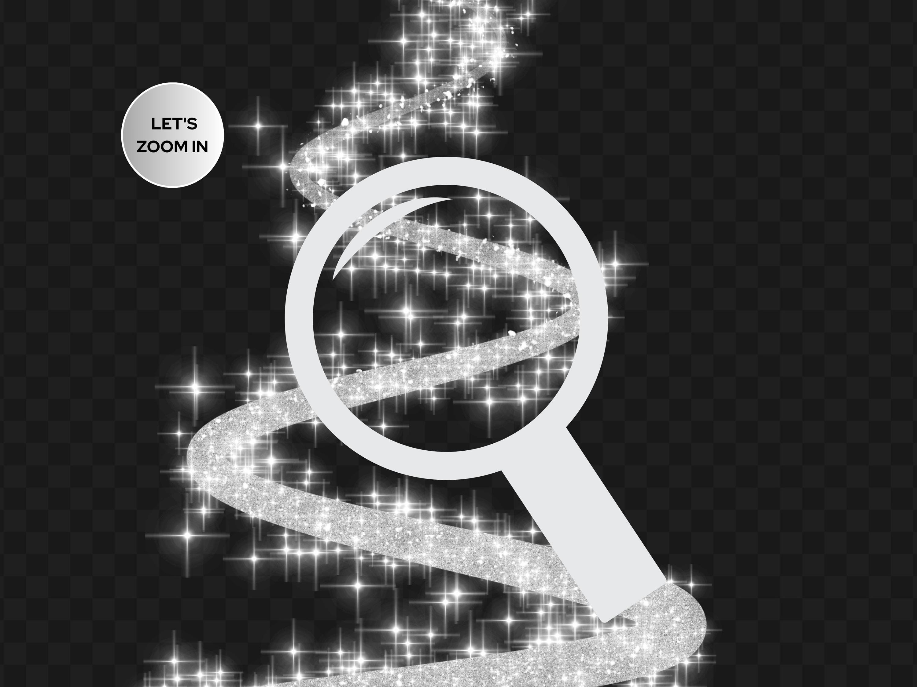 Sparkle Christmas Tree PNG, Spiral Silver Glitter Christmas Tree ...