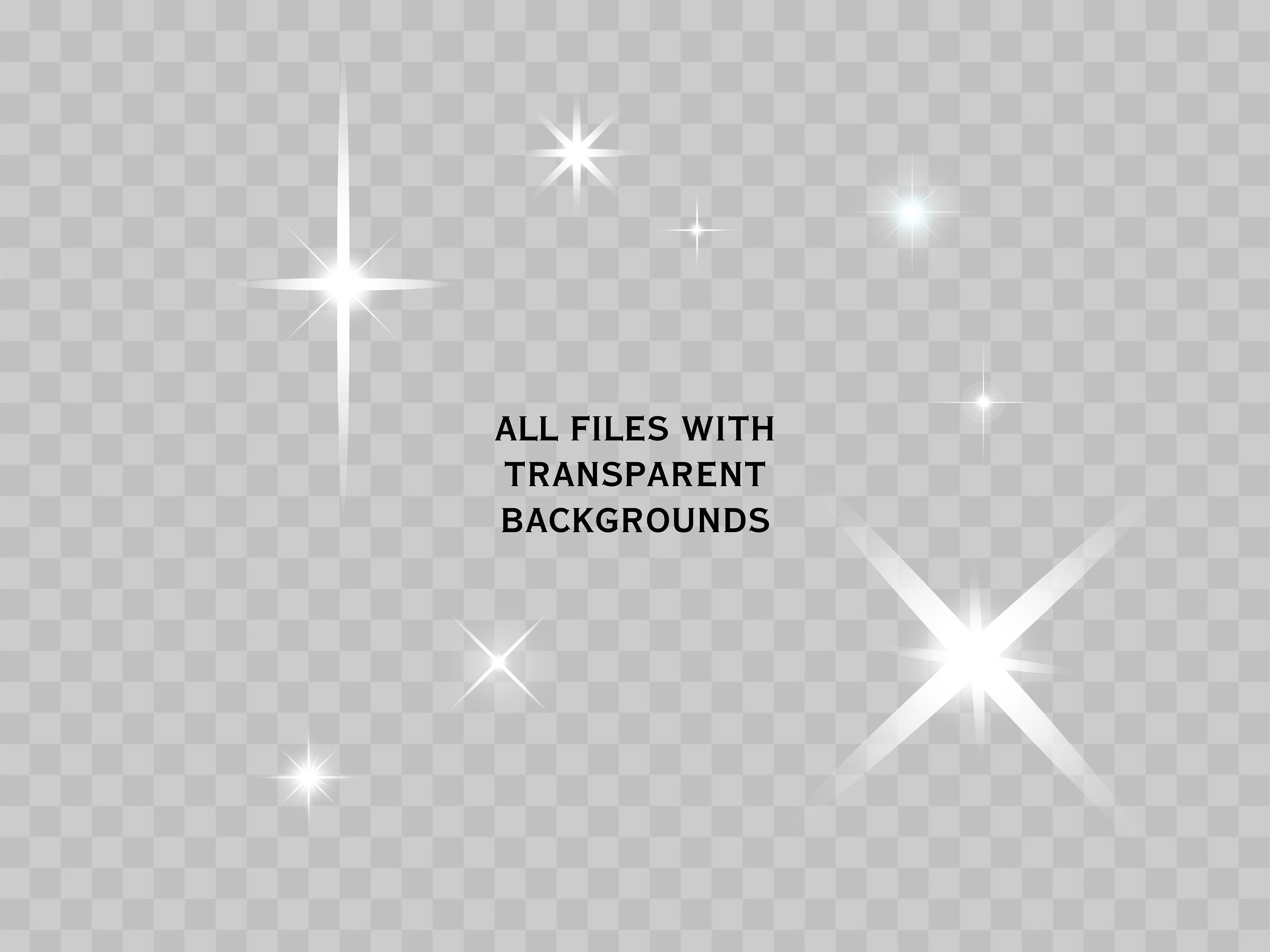 Sparkle Star PNG Clipart – White Glowing Light Effects (digital ...