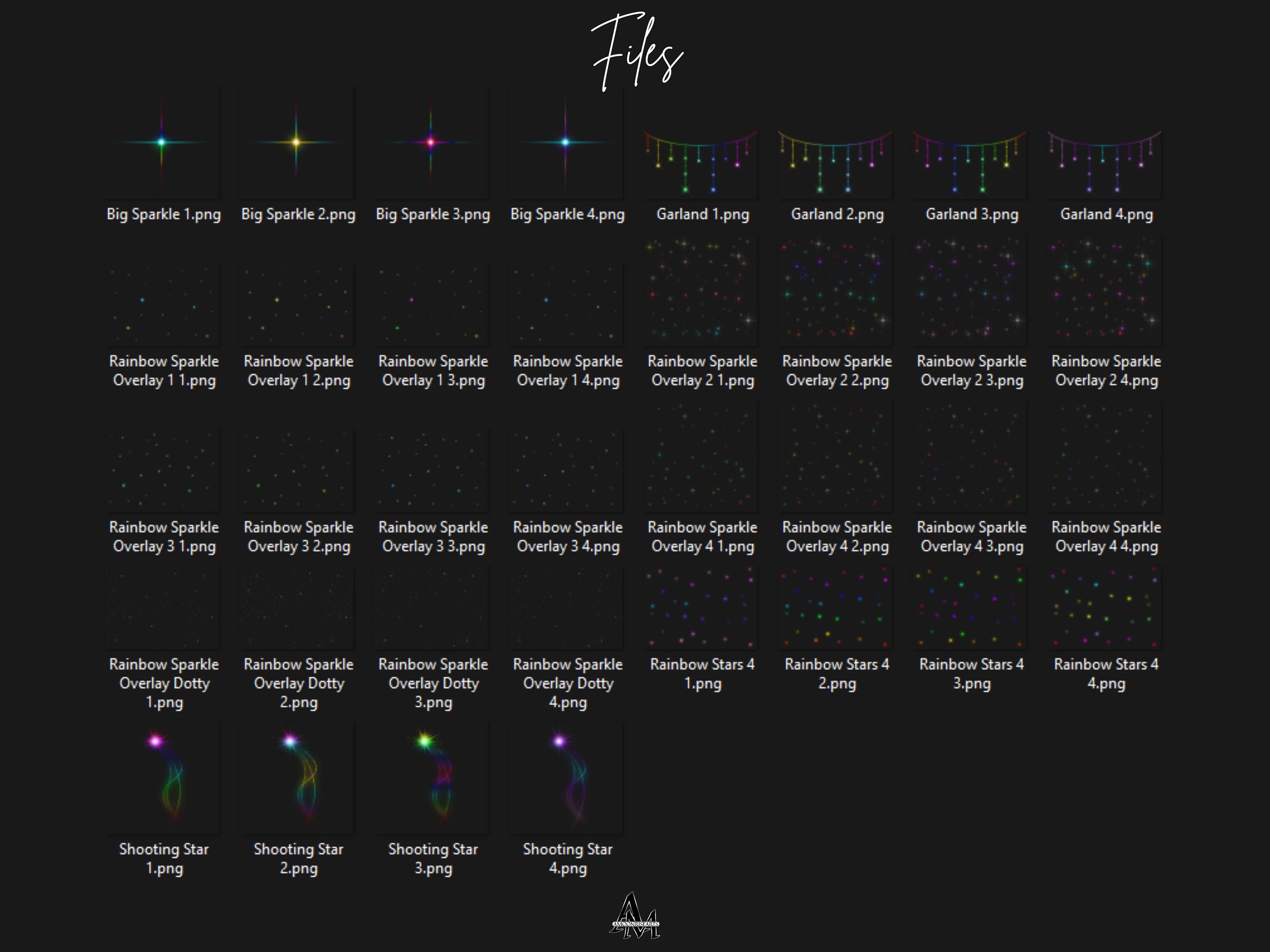 Rainbow Sparkle Overlays - PNG Clipart Glitter Star Overlay, Colourful ...