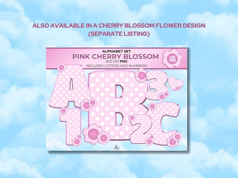 Pink Polka Dot Alphabet Clipart PNG Set of Cute Girly Letters and ...