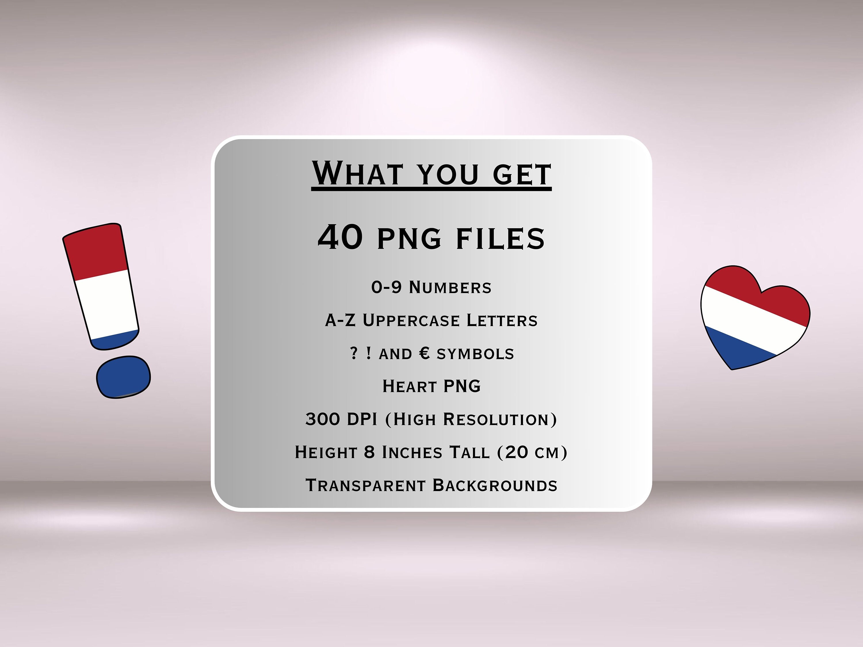 Dutch Flag Alphabet PNG Set of Netherlands Letter & Number Clipart ...