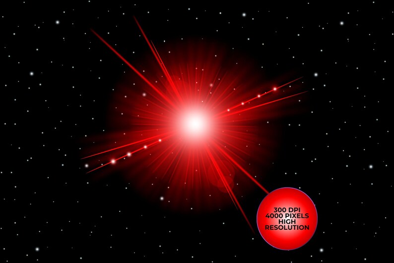Red Stars PNG, Shooting Stars, Red Moon, Glowing Red Sparkles ...