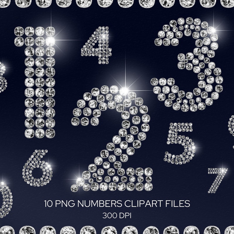 Number Clipart - Etsy