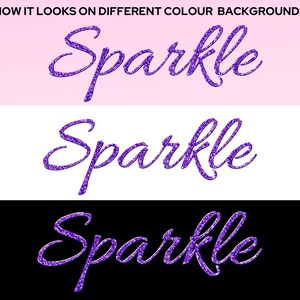 Purple Glitter Alphabet Clipart, Sparkle Letter & Purple Number Clipart ...