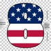 American Flag Alphabet PNG Set of USA Letter & Number Clipart Graphics ...