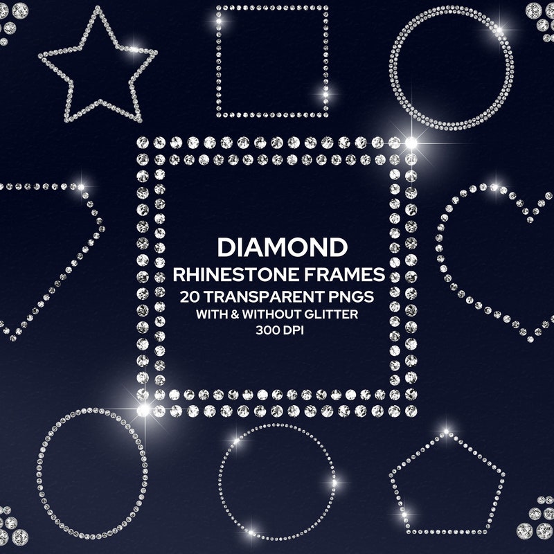 Rhinestone Frames - Etsy