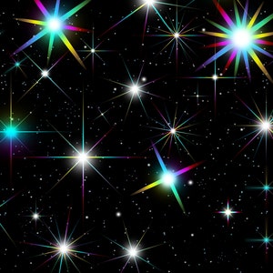 Rainbow Sparkle PNG, Glowing Starlight Clipart, Shining Light Effect ...