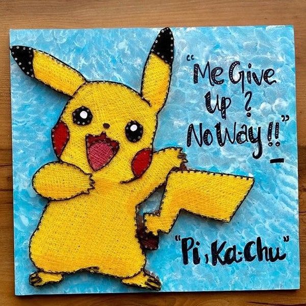String Art Pikachu - Etsy