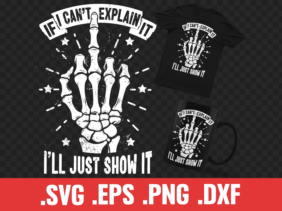 Skeleton Middle Finger SVG, Obscene Hand Gesture PNG, Rude Skeleton ...