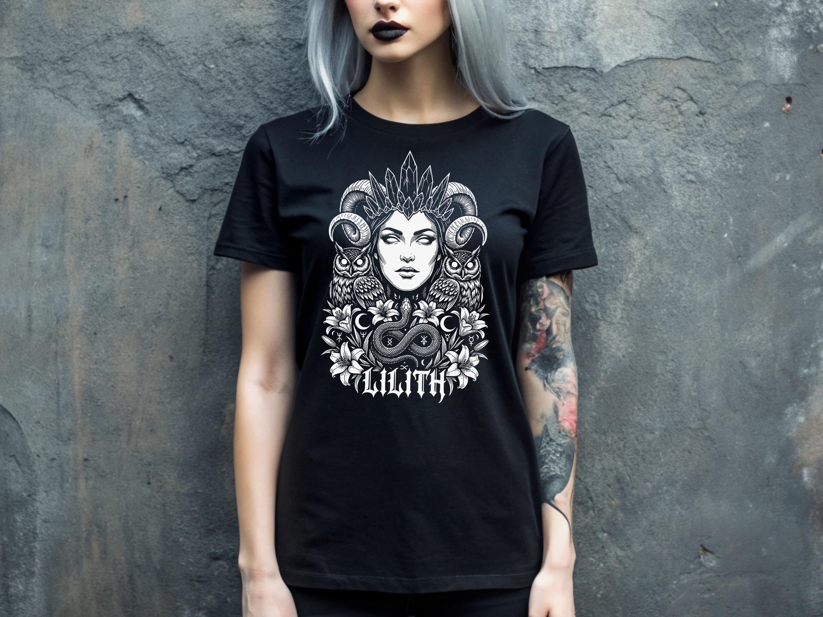 Lilith SVG PNG, Dark Goddess Occult Art for Witchy Crafts, Pagan Demon ...