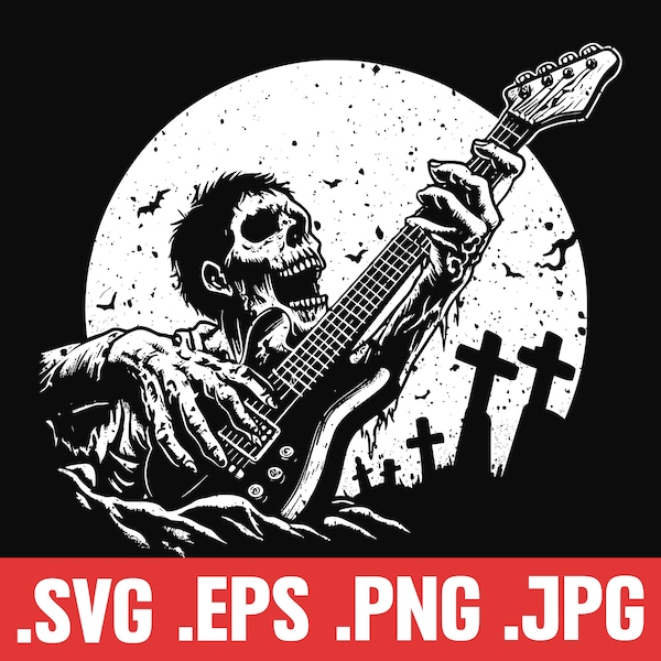 Distressed Guitar Svg - Etsy