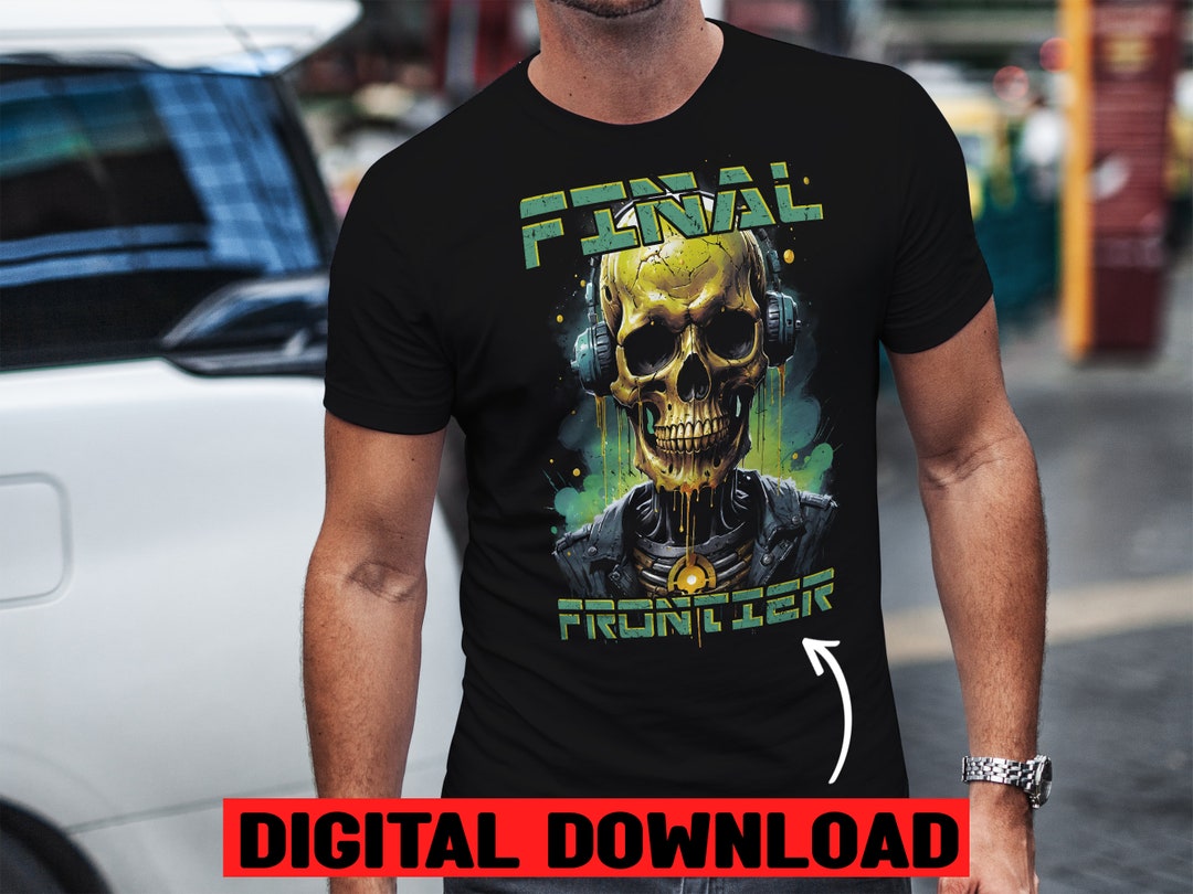 Final Frontier Skull PNG, Science Fiction Skull Clip Art, Cool Skull T ...