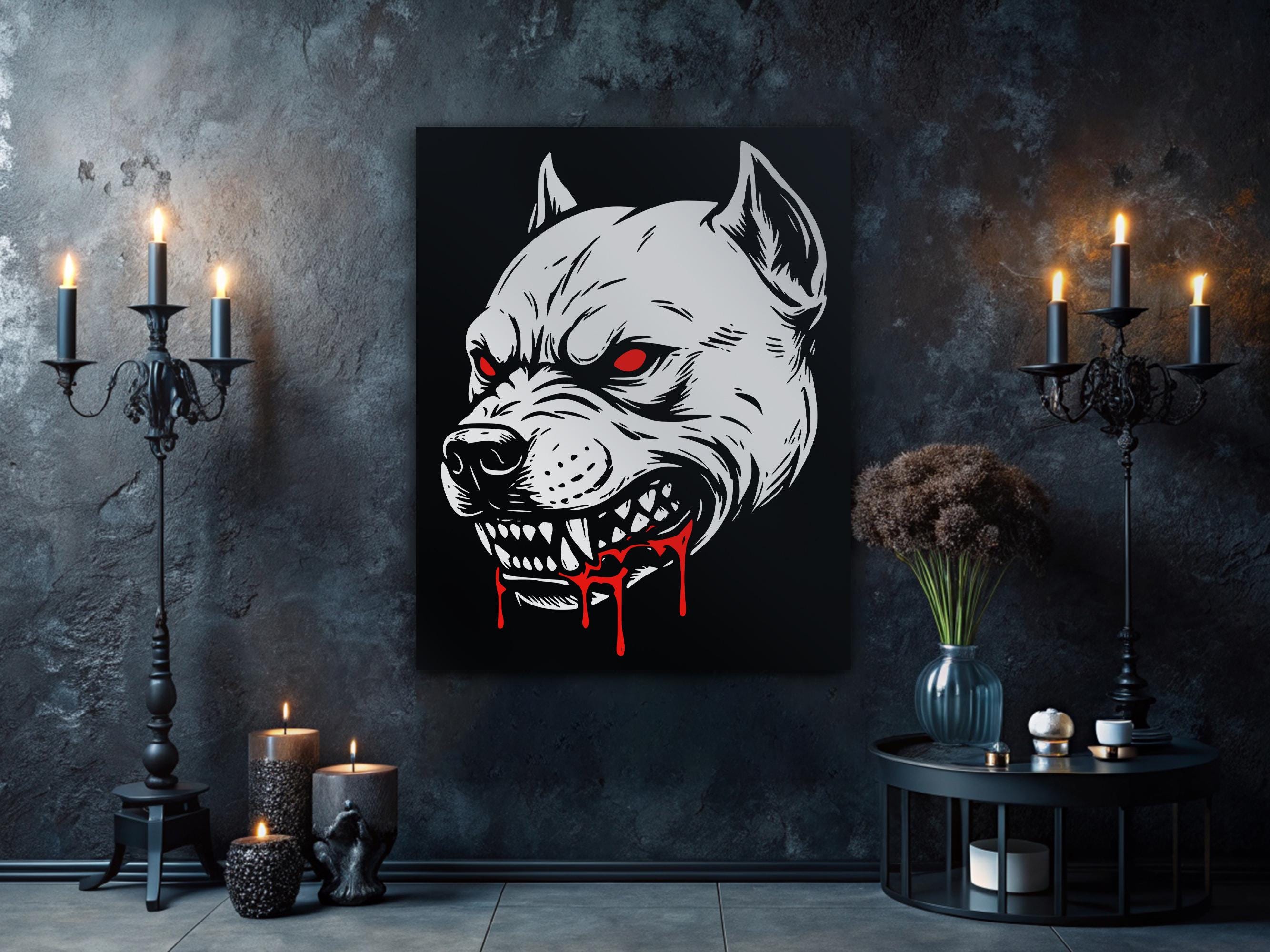 Angry Pitbull Vector SVG Bundle, Raging Dog Clipart (digital Download ...