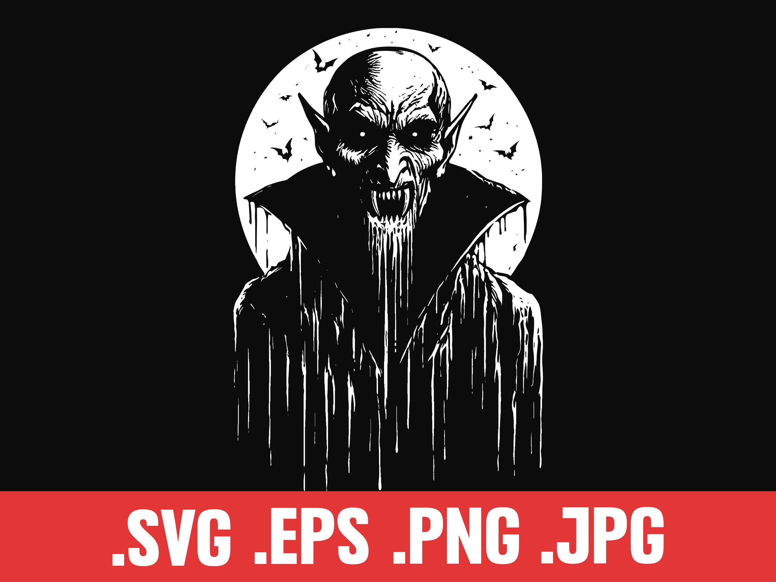 Nosferatu SVG, Vampire Vector, Halloween Scary Costume, Spooky Season ...