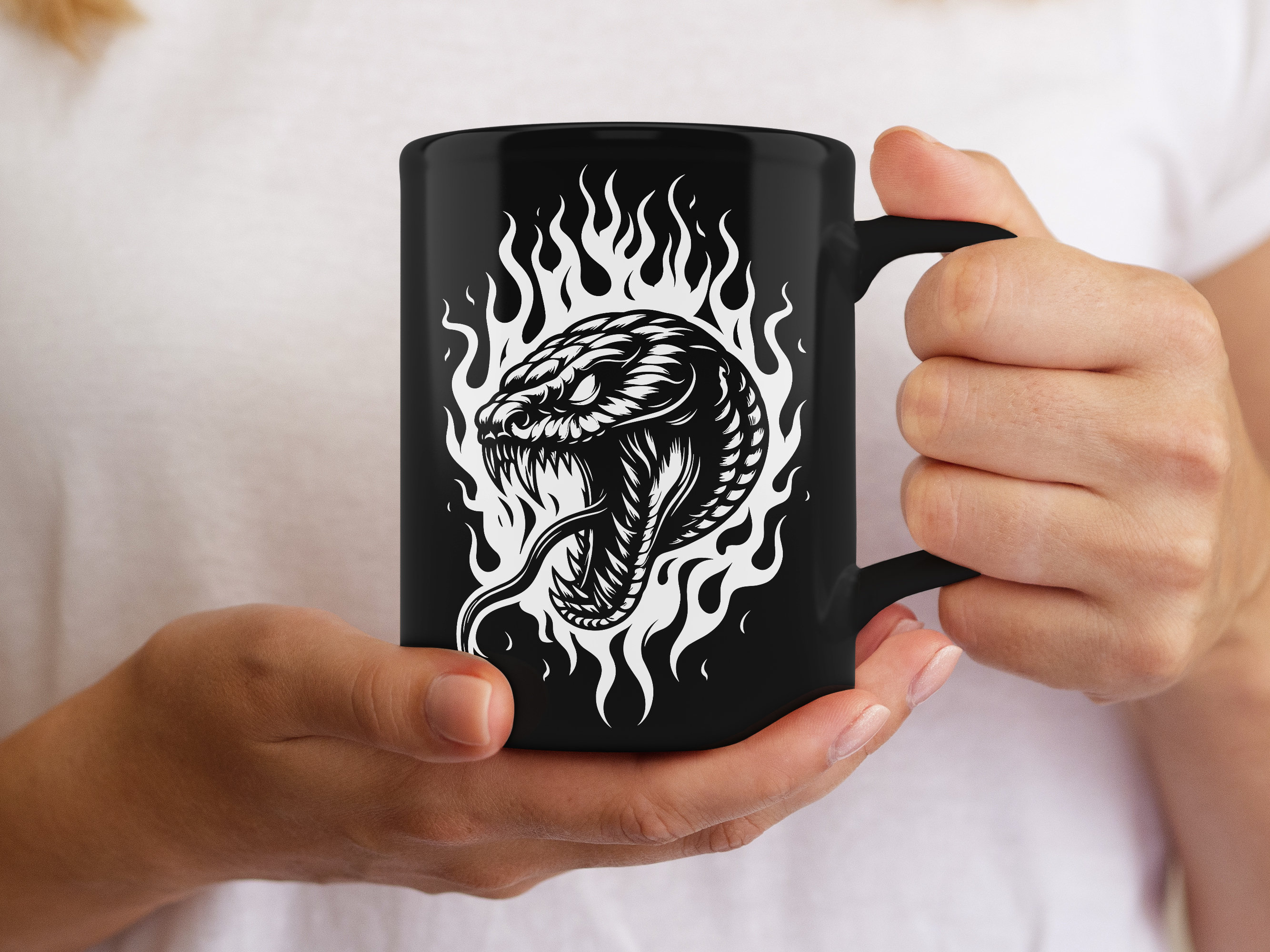 Fire Snake SVG, Snake Car Decal PNG, Snake on Fire Printable on Shirt ...