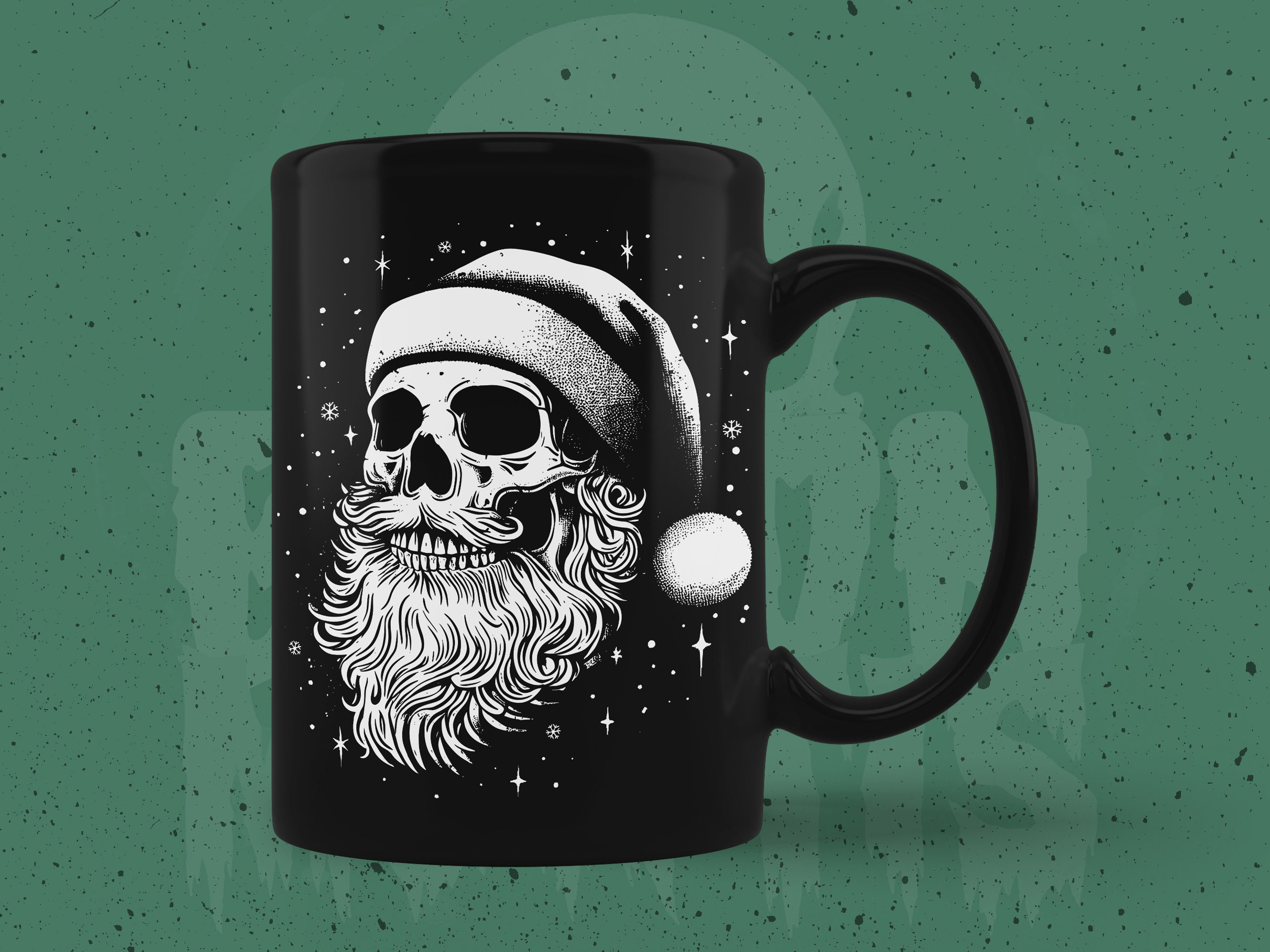 Santa Skull SVG, Christmas Horror PNG, Santa Claus is Dead, Gothic ...