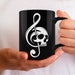Treble Clef Skull SVG, Printable Skull Stencil, Horror Musical Note PNG ...