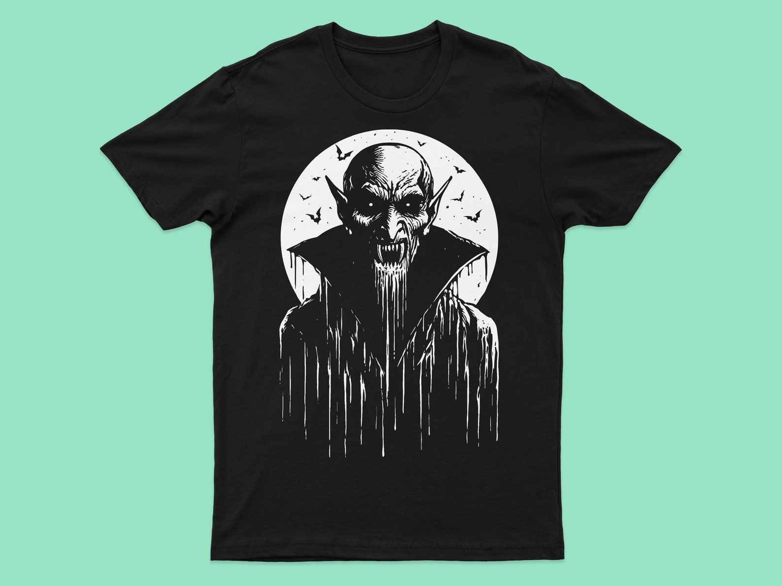 Nosferatu Vampire Vector, Halloween Costume Clipart, Count Dracula SVG ...