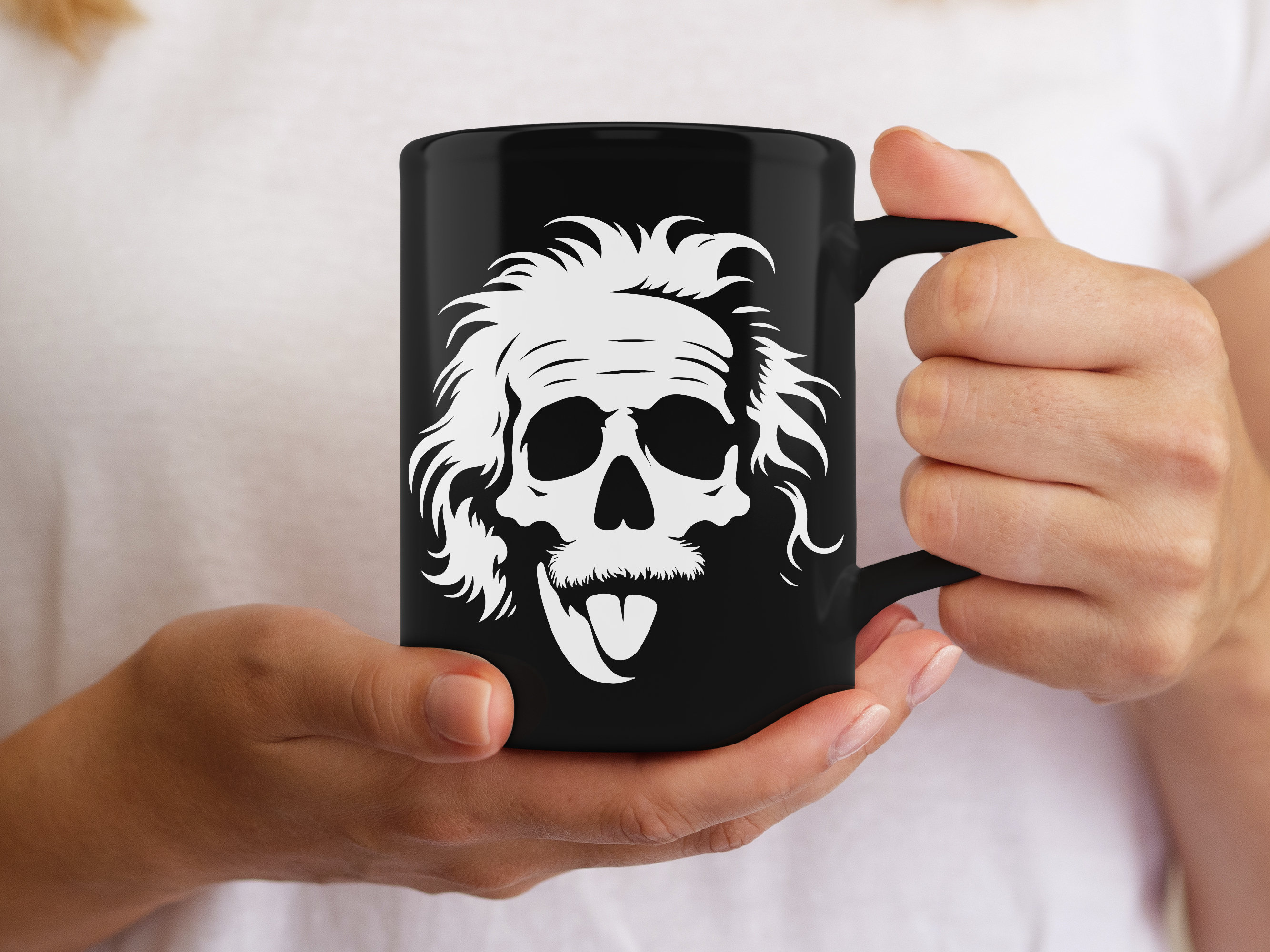 Albert Einstein Skull SVG, Mad Scientist PNG, Physics Student Shirt ...