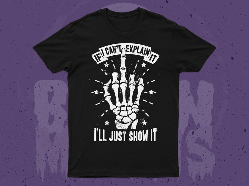 Skeleton Middle Finger SVG, Obscene Hand Gesture PNG, Rude Skeleton ...