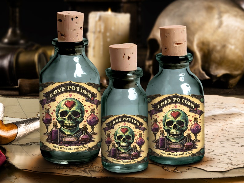 Apothecary Love Potion Printable Label, Vintage Medicine Printable ...