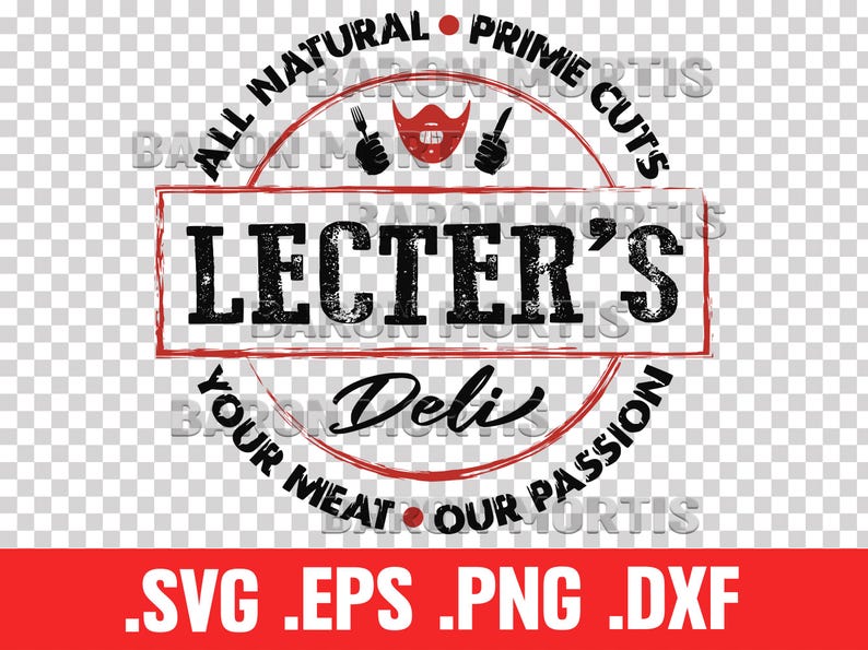 Lecter's Deli Horror SVG, Halloween Serial Killer Clipart (printable ...