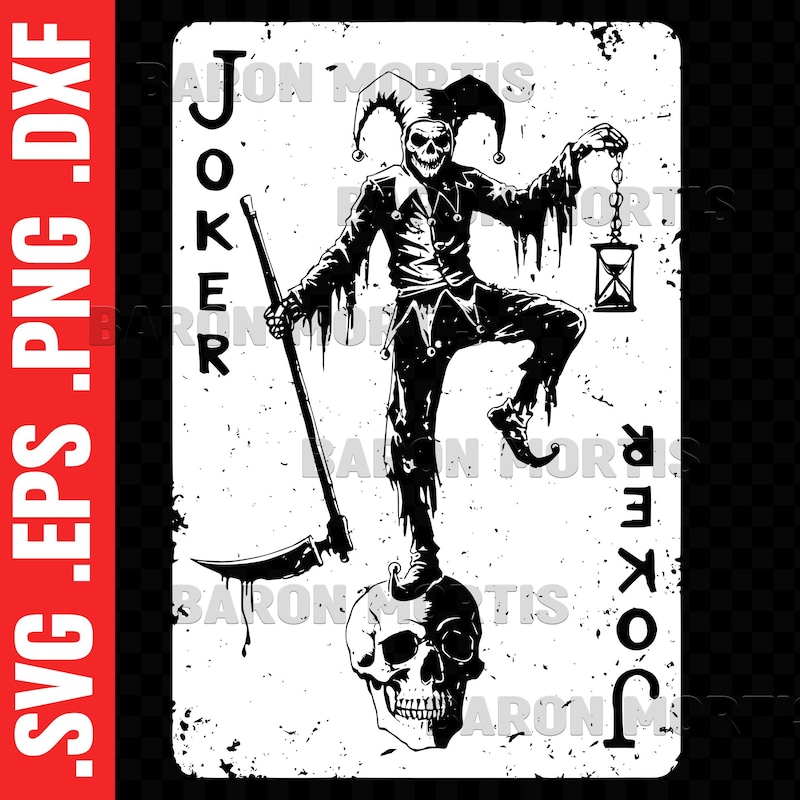 Dark Jester Drawing - Etsy