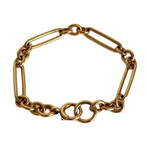 Vintage 9ct Gold Link Charm Bracelet, 9K Chunky Chain - Etsy