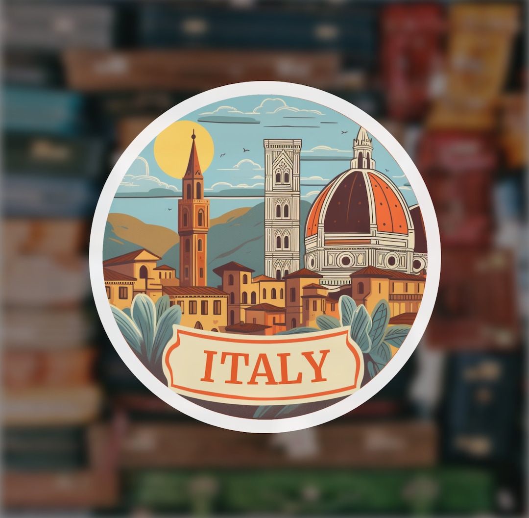 Italy Sticker | Travel Sticker | Travel Gift | Travel Journal Sticker ...