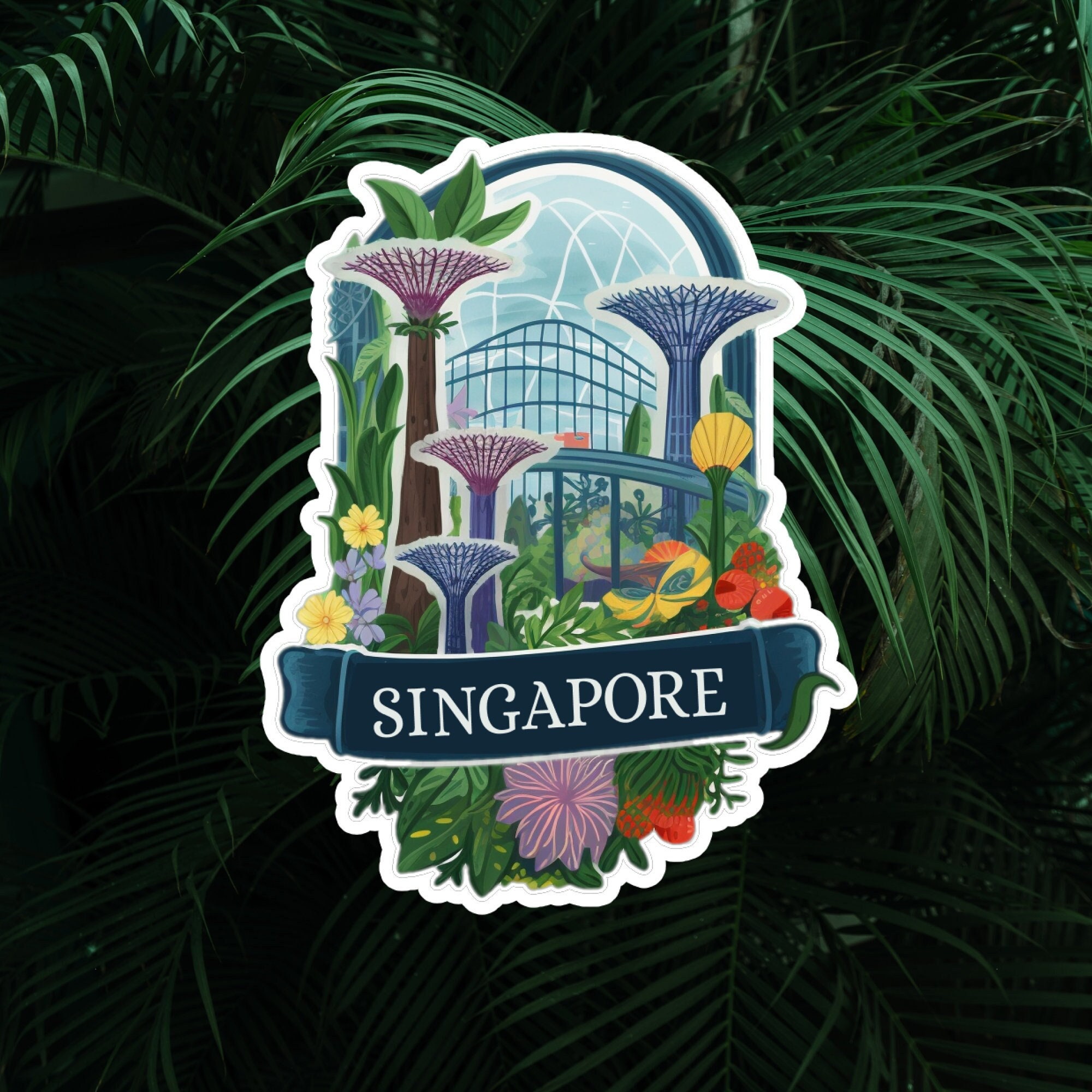 Singapore Sticker Travel Sticker Travel Gift Travel - Etsy