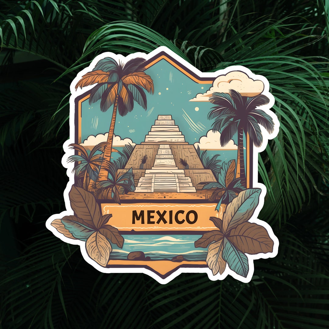 Mexico Sticker Travel Sticker Travel Gift Travel Journal - Etsy